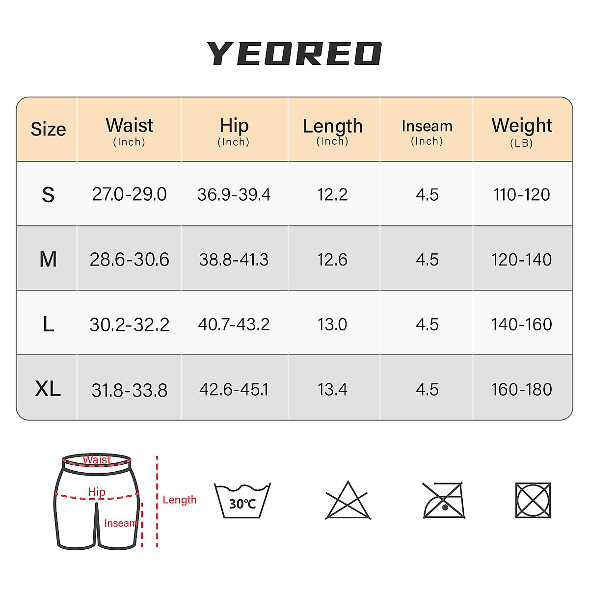 YEOREO Women Seamless High Waist Shorts Smile Contour Biker Shorts Gym Yoga Workout Mocha M