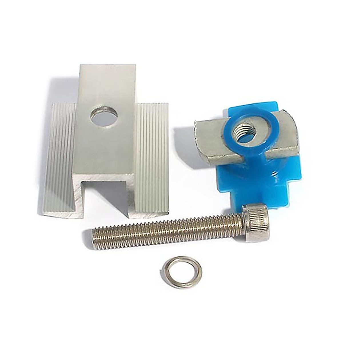 10Pcs Solar Panel Clamps 30/35/40mm Solar Panel Bracket Aluminium Mounting Accessories Aluminum Solar Clamp