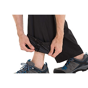 TRAILSIDE SUPPLY CO. Men's Snow Rain Pants Basic Insulated Workout Pants,Waterproof,Windproof Black 3XL