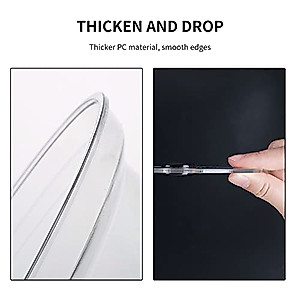 2 PCS Smoking Gun Accessory Set ,Smoking Cloche Dome Cover 6.3 Inch Lid ,4.7 Inch Smoking Gun Cup Covers Cocktail Drinks Smoking Lids ,Suitable for Bar BBQ Drinks Cooking Meat Cheese Cocktails Steak