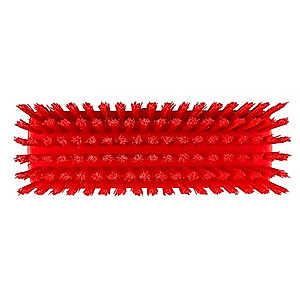 Vikan Compact Wall/Deck Scrub, Hard 8.858" Red, One size, Multi