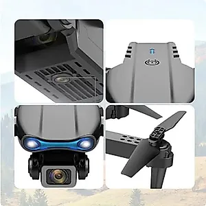 E99pro Foldable Motor Drone with 2 Cameras 40KM/h MAX Wind Resistant 4 Level 5GHz WIFI FPV Drones with HD Camera RC Quadcopter Drone for Children Adults 2 Batteries idea16 UAV (Black)