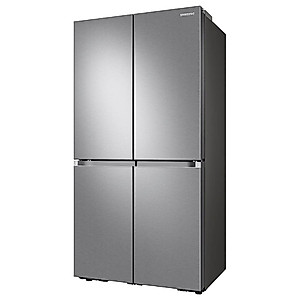 SAMSUNG 23 Cu Ft Smart Counter Depth 4-Door Flex Refrigerator w/ AutoFill Water Pitcher, Dual Ice Maker, Energy Star Certified, RF23A9071SR/AA, Fingerprint Resistant Stainless Steel