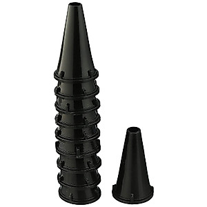 Zyrev ZetaLife Otoscope Set with 50 Extra Disposable Specula Tips, Black