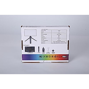 FRANDEK Portable Light for Photography, 4000mAh Rechargeable RGB On-Camera Video Lights 360°Full Color, LED Soft Video Conference Lighting Dimmable 2500K-9000K, Selfie Lighting for Live Streaming