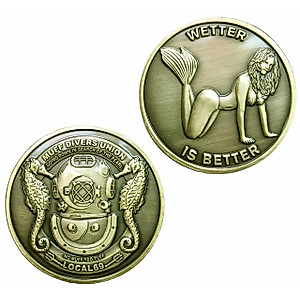 Thompson Emporium Wetter is Better Good Luck Heads Tails Challenge Coin