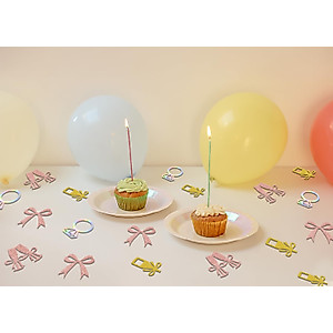 KEWUFD She's Tying the Knot Confetti She's Tying The Knot Bridal Shower Bachelorette Table Decorations Supplies Pink Bow Themed Party Decorations For Wedding Party Decor Sign Rose Gold