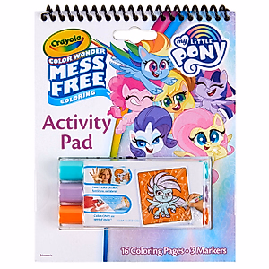 Crayola My Little Pony Color Wonder Activity Pad, 16 Mess Free Coloring Pages, Toddler Travel Activity, My Little Pony Gift