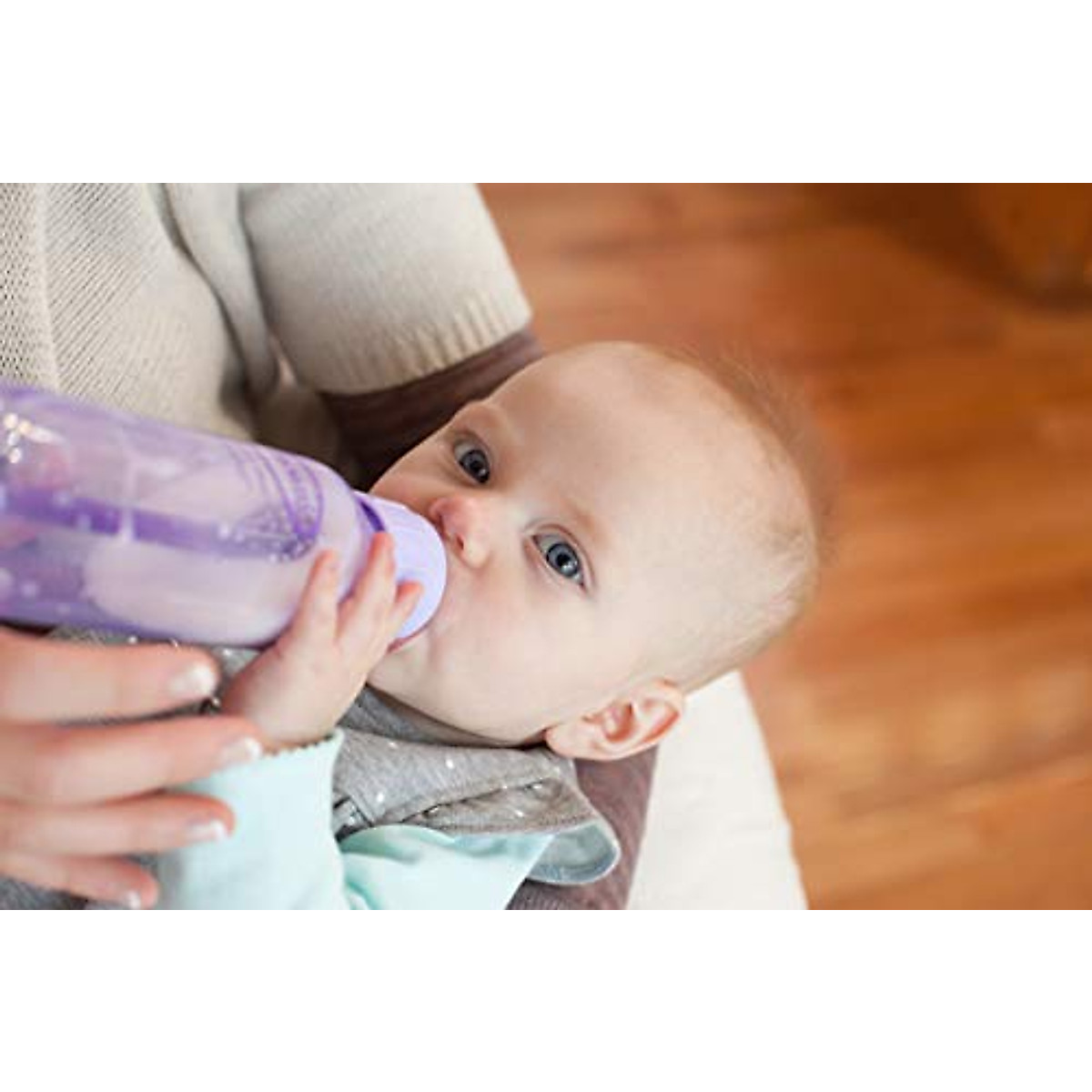 Dr. Brown's Original Baby Bottles, 8oz/250ml, Purple and Clear, 6 Count