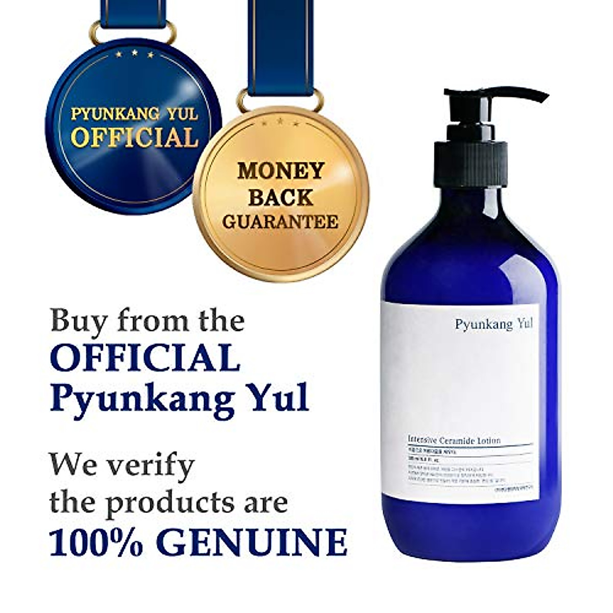PYUNKANG YUL Intensive Ceramide Lotion - Fragrance Free Face and Body Moisturizing Lotion - Hyaluronic Acid Moisturizer for All skin - Natural Ingredients Olive Oil, Shea Butter - Vitamins - 16.9 Fl. Oz
