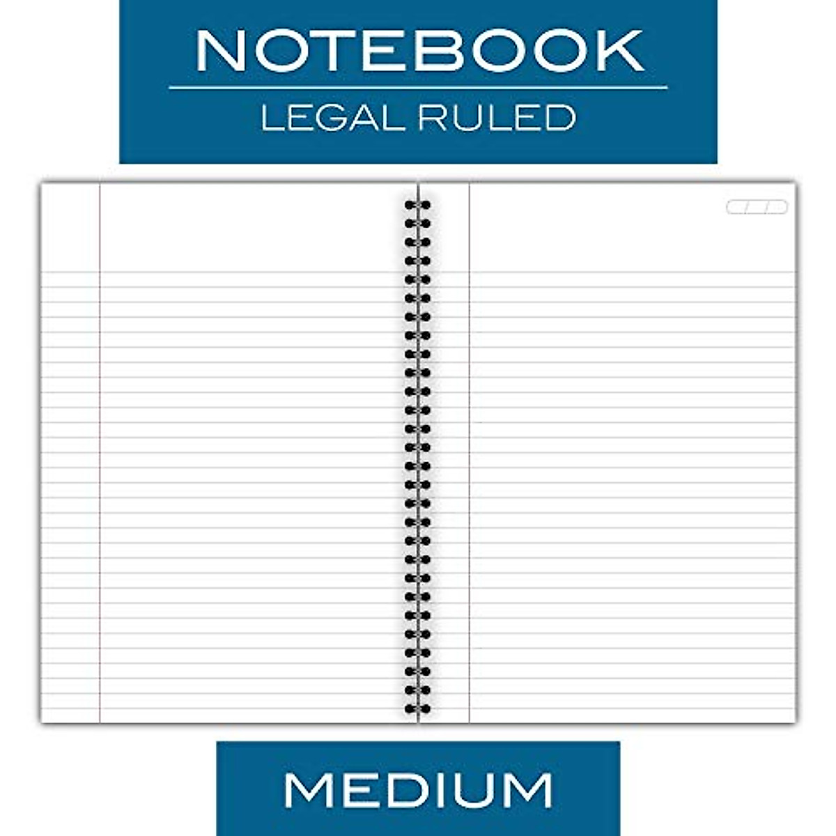 Cambridge Limited Business Notebook, Legal Ruled,6-5/8" x 9-1/2" Page Size, 80 Sheets , Wirebound, Gray (06672)