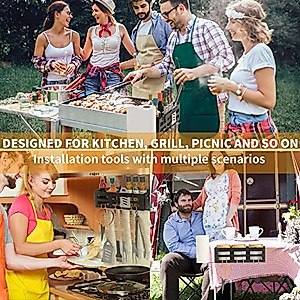 Griddle Caddy for Blackstone 28"/36"/17"/22" Griddles, BBQ Accessories Storage Box with Knife Holder & Paper Towel Holder, Grill Accessories Space Saving for Blackstone Griddle Accessories (Black 19)