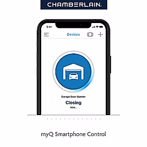 CHAMBERLAIN B2401 Smart Quiet Belt Drive Garage Door Opener, Gray