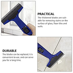 BUTIFULSIC 3pcs Cleaning Scraper Blade Wall Spatulas Tile Scraper Blade Portable Cleaning Scrapers Paint Scraper Cleaning Razor Scraper Sticker Scraper Blade Vinyl Car Scraper Pp Plastic Blue