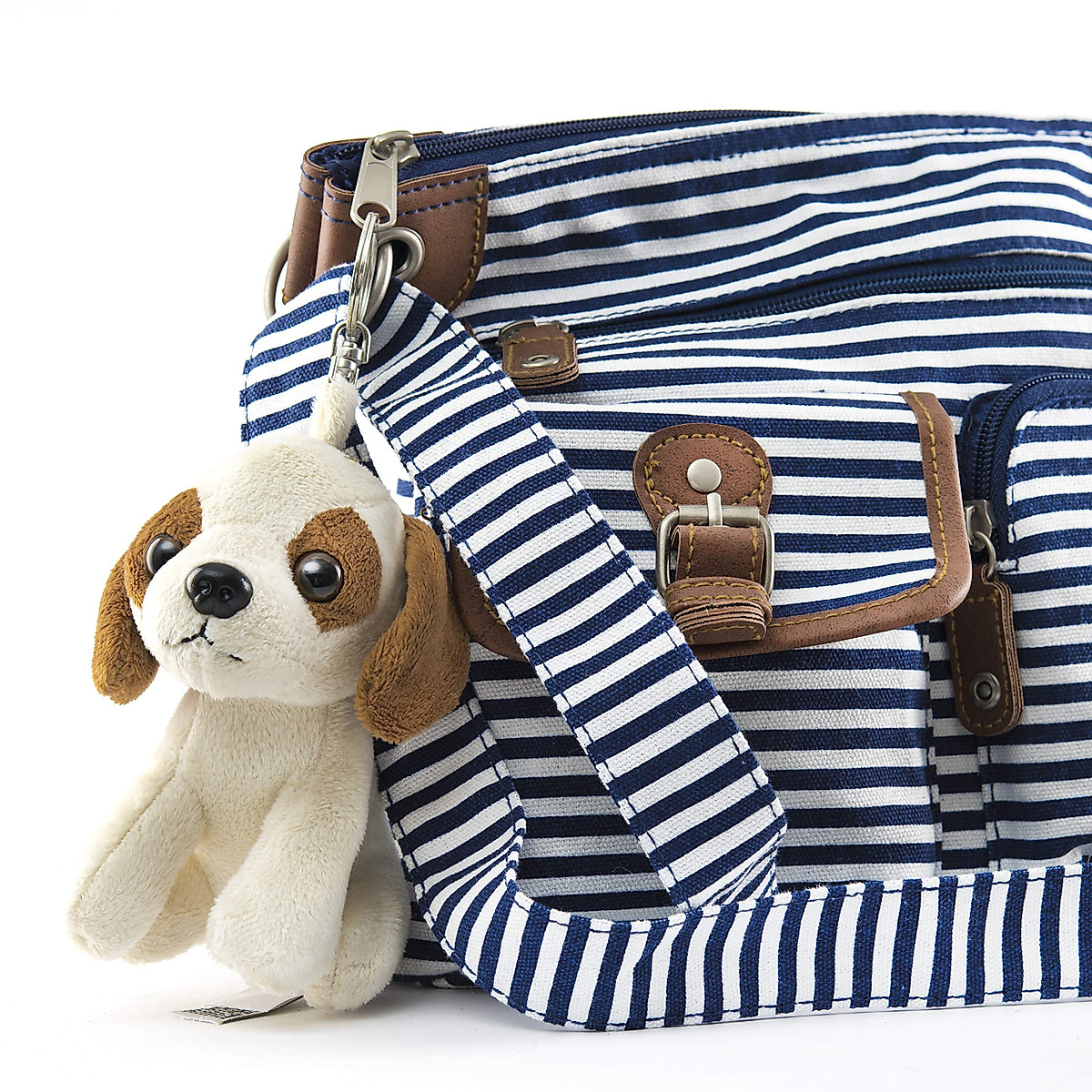 PREXTEX Plush Puppies Set - 6 Small Dog Stuffed Animals with Keychains | 5-Inch Cozy & Cute Puppy Toys for 3-5+ Year Olds