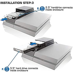 Storite Storage Expansion for PS4, Hard Drive DataBank (GameBar) (PS4 4TB Expansion)
