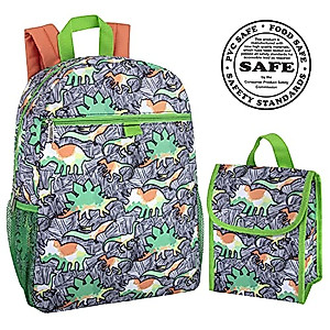 Trail maker Backpack with Lunch Bag for Boys Elementary School, Middle School Backpack Set for Kids