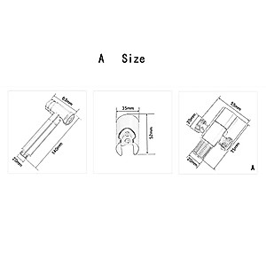 MINJING Bidet Sprayer Kit for Toilet Brushed Gold Button Sprayer Single Cold Bathroom Tap Multifunctional Wall Hanging Bathroom Bidet Shower, D