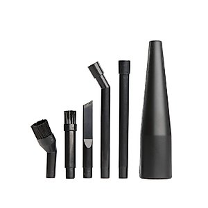 CRAFTSMAN CMXZVBE38668 1-1/4 in. 6-Piece Micro-Cleaning Wet Dry Vac Attachment Kit, Industrial-Grade Shop Vacuum Accessories for Intricate and Detail Cleaning, Fits 1-1/4 in. Hose Diameter