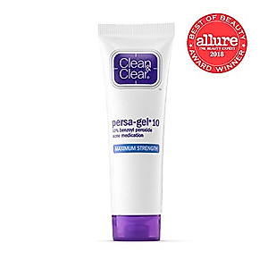 Clean & Clear, Persa-Gel 10 Acne Spot Treatment, Maximum Strength, 1 Oz (Pack of 2)