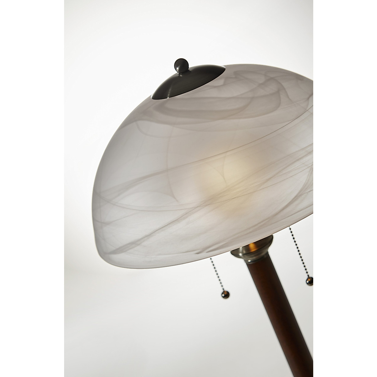 Adesso 4050-15 Lexington 22.5" Table Lamp – Lighting Fixture with Walnut Wood Body, Smart Switch Compatible Lamp. Home Improvement Equipment