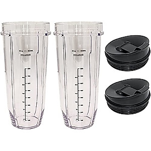 Bidihome 2 Pack 32 Ounce Cup with Sip N Seal Lids, Compatible with Nutri Ninja Auto-iQ 1000W and Duo Blenders