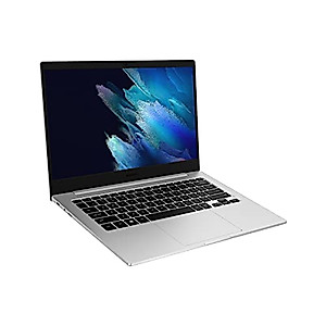 SAMSUNG Galaxy Book Go Laptop PC Computer Qualcomm 7C Pro 4GB Memory 128GB eUFS Storage 18-Hour Battery Compact Light Shockproof WFH Ready WiFi 5, Silver