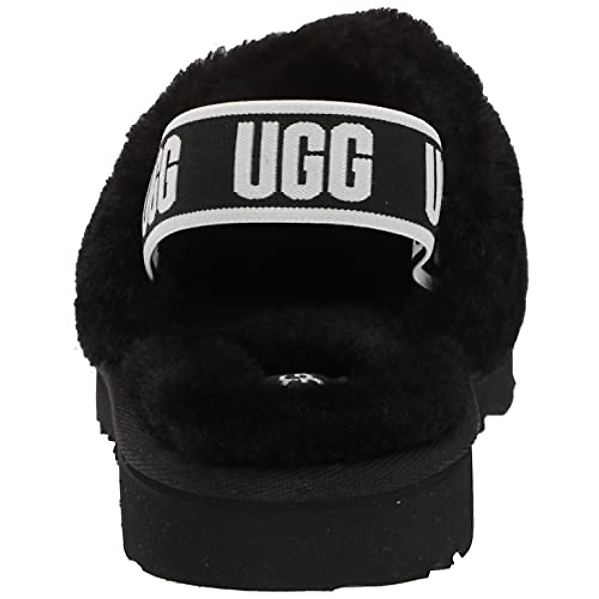 UGG Girls K Fluff Yeah Clog Slipper, Black, 6 Big Kid