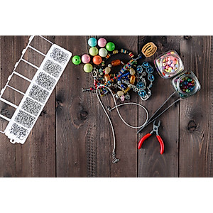 Paxcoo 1500Pcs Silver Jump Rings with Lobster Clasps and Jewelry Pliers for Jewelry Making Supplies Findings and Necklace Repair