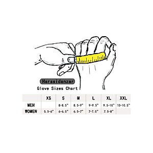 Harssidanzar Genuine Lambskin Leather Gloves For Women, Ladies Winter Warm Driving Leather Cashmere Lined gloves GL006,Black, M