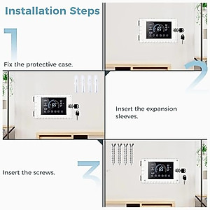 2 Pcs Universal Thermostat Lock Boxes, Small Thermostat Guards with Keys for Wall, Large Thermostat Covers with Locks, Fit All Standard Type Nest Thermostats, 7.2 x 4.7 x 2.2 Inch