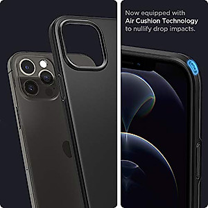 Spigen Thin Fit Designed for iPhone 12 Pro Max Case (2020) - Black
