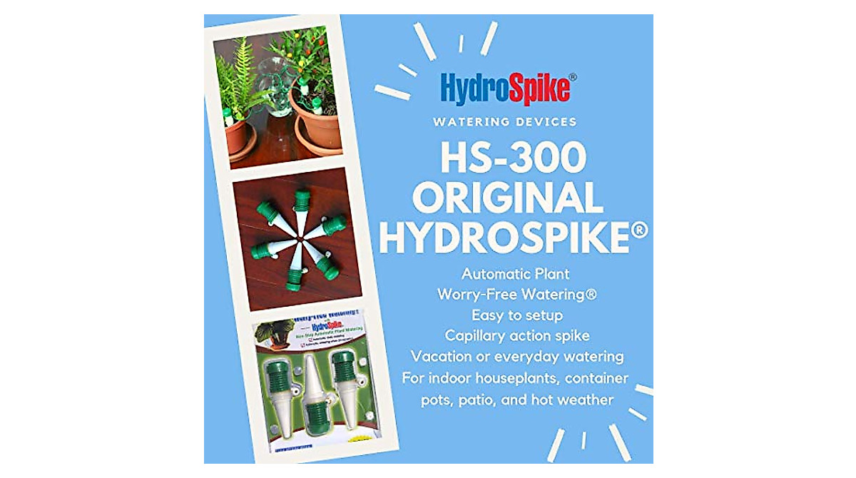 HydroSpike HS-300 3-Pack Automatic Plant Watering System
