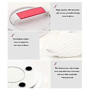 NatldGs Hamburger Press Patty Maker Burger Press Mold Perfectly Sized 5” Burger Mold Rings Easy Release Round Hamburger Patty Press for Grill Accessories Set (1 Piece) White