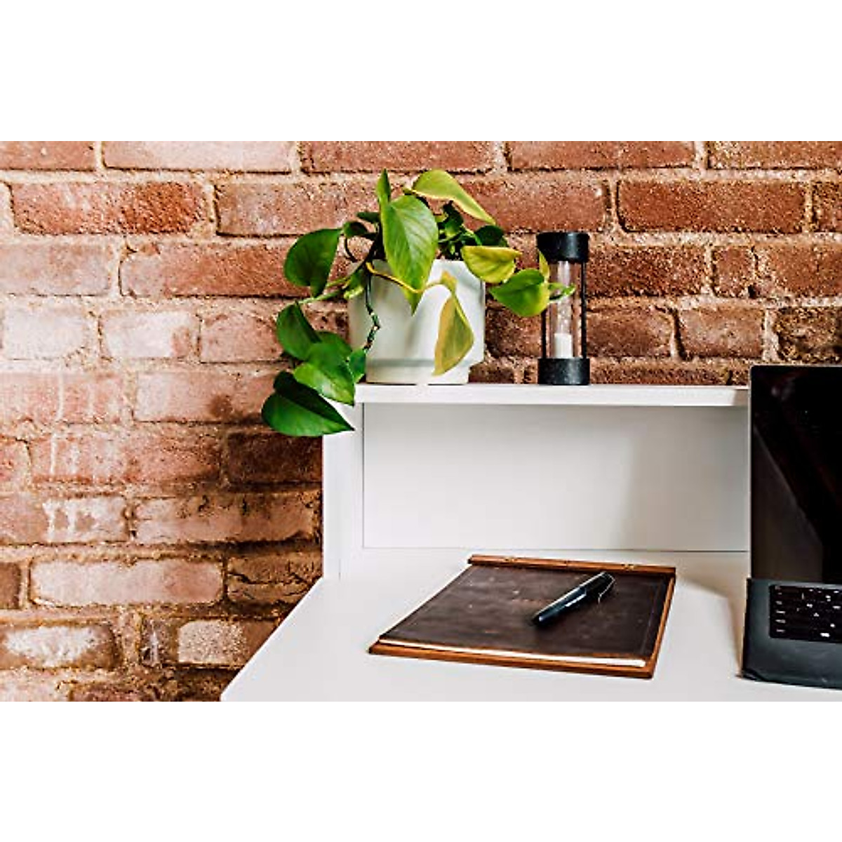 OneSpace Lennox Hutch Computer Desk, White