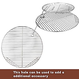 QuliMetal 19.5" 304 Stainless Steel Round Cooking Grid Grate for Akorn Kamado Ceramic Grill, Pit Boss K24, Louisiana Grills K24, Char-Griller 16620
