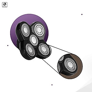 Skull Shaver Carver 5 Head Replacement Blade | Electric shaver replacement heads | For coarse/thick hair |