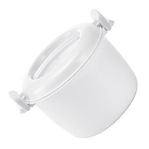 VINTORKY Rice Cooker Small Non-stick Pot Rice Maker Cooker Microwave Rice Maker Microwave Bowl with Lid Microwave Steamer Bowl Rice Making Pan Pasta Cooker Travel Plastic Japan Portable
