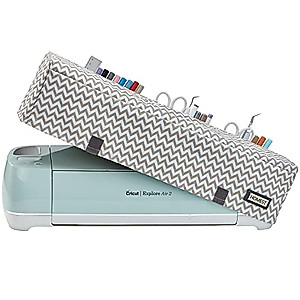 HOMEST Dust Cover with Back Pockets Compatible with Cricut Explore Air 2 and Cricut Explore Air, Ripple (Patent Design)