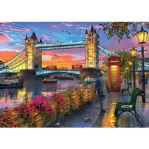 Ravensburger Tower Bridge of London at Sunset 1000 Piece Jigsaw Puzzle for Adults and Kids Age 12 Years Up