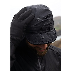 SEALSKINZ Unisex Waterproof Extreme Cold Weather Hat, Black, Large