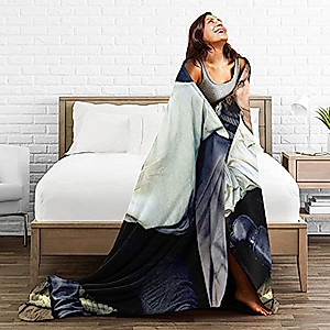 Outlander Jamie Fraser Blanket Throw Blankets Ultra Soft Flannel Lightweight Throws for Couch, Bed, Plush Fuzzy Flannel Microfiber Warm Thermal Blanket All Seasons Use 80"x60"