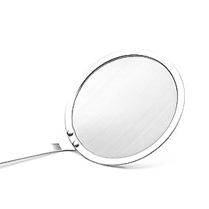 Hiware Stainless Steel Fat Skimmer Spoon - Fine Mesh Food Strainer for Grease, Gravy and Foam, Japanese Hot Pot Skimmer with Long Handle