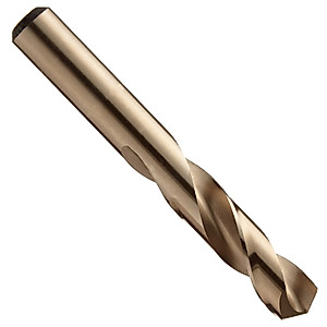Chicago Latrobe 69853 559 Series Cobalt Steel Short Length Drill Bit Set In Metal Case, Gold Oxide Finish, 135 Degree Split Point, Inch, 29-piece, 1/16" - 1/2" in 1/64" increments