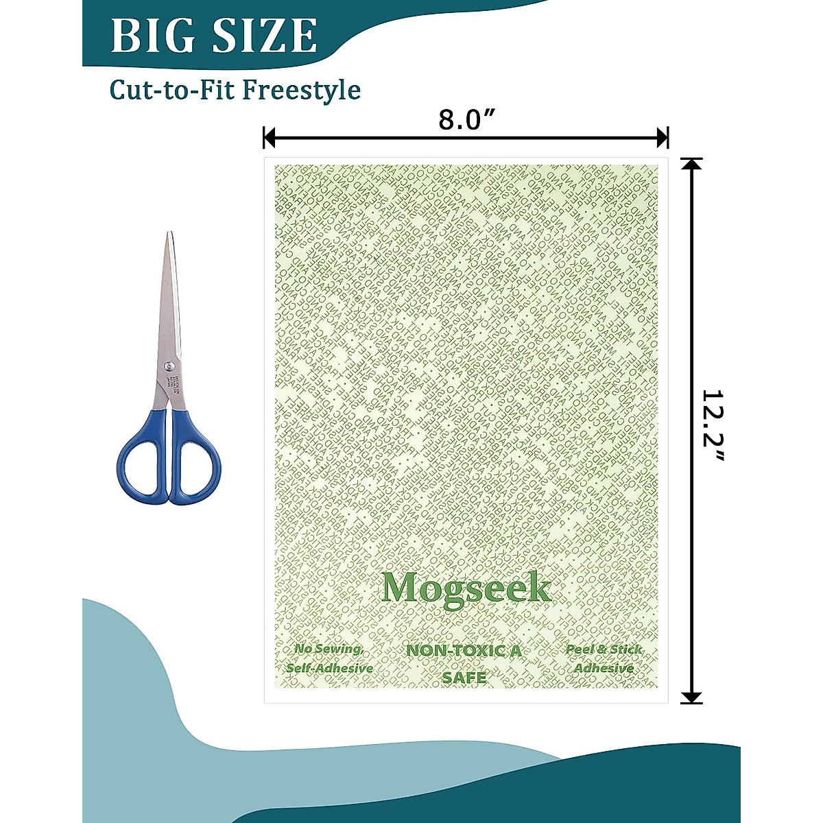 Patch Magic Adhesive, 2 Pack Girl Scout Patch Adhesive Washable Double-Sided Glue for Scout Badges, Patches, Fabric, and More, Cut to Fit Freestyle, No Sewing No Ironing