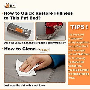 Miguel Water-Resistant Oxford Pet Crate Bed Dog Mat for Metal Dog Kennel All Weather Heavy Duty Durable Easy Clean Travel Indoor Outdoor Puppy Bed(30inch Dog Bed Dog Crate,Blue,M)