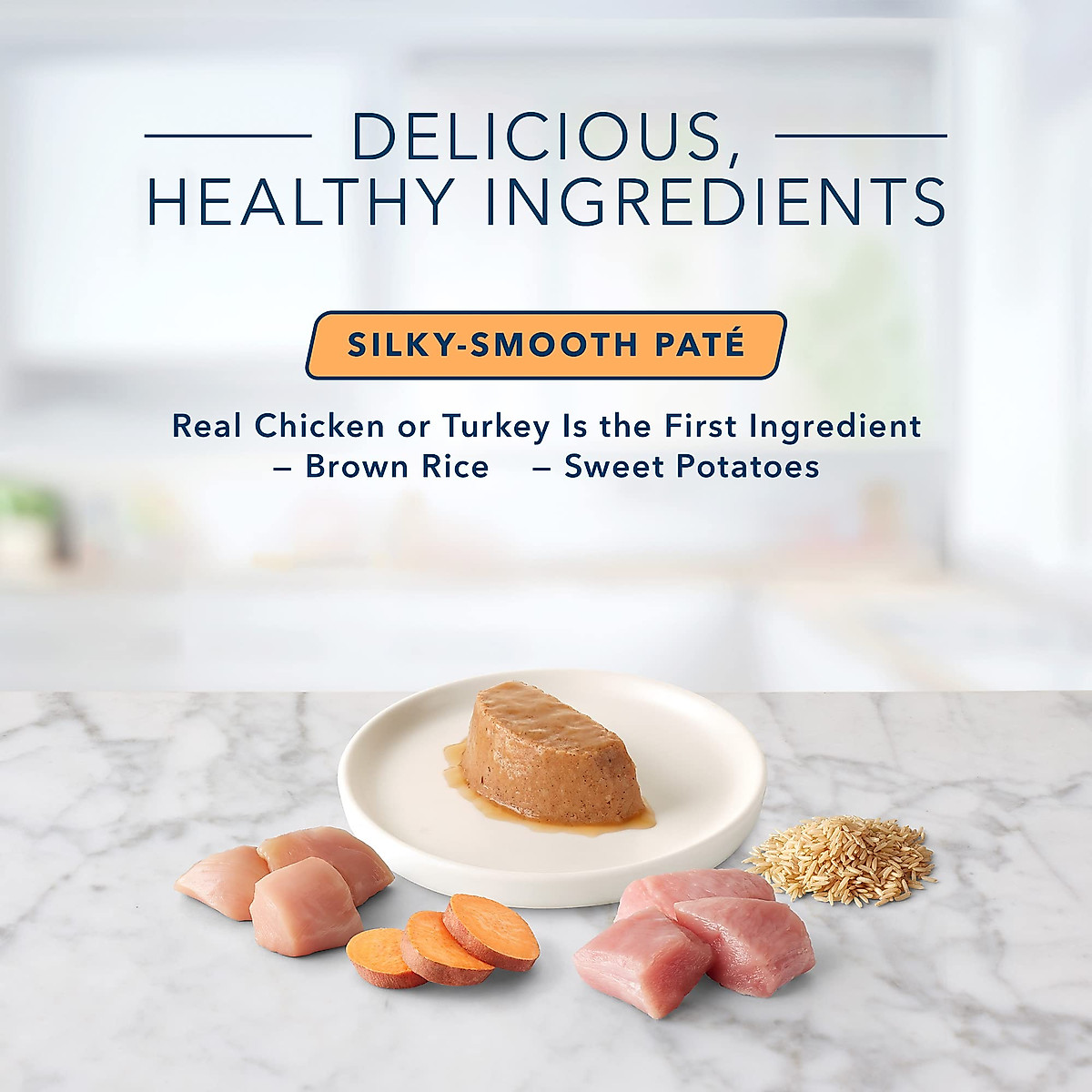 Blue Buffalo Tastefuls Spoonless Singles Adult Pate Wet Cat Food Variety Pack, Chicken and Turkey Entrées, 2.6-oz Twin-Pack Trays (12 Count - 6 of Each Flavor)