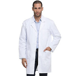 Dickies 37 Inch Unisex iPad Lab Coat, White, X-Large
