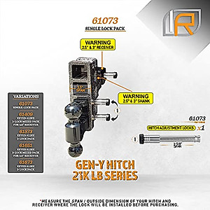 InfiniteRule Security 61073 | Hitch Lock (Fits: 3" Receiver | Gen-Y Hitch - 21K LB Series | Gen-Y Hitch - Auto Latch Gooseneck Coupler Lock | Rhino Hitch - 2" 10K LB Hitch)