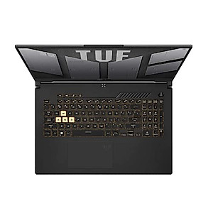 ASUS 2022 TUF F17 17.3" FHD 144Hz Gaming Laptop, Intel 12th Core i7-12700H, 64GB RAM, 4TB PCIe SSD, NVIDIA GeForce RTX 3050Ti Graphics 4GB, Backlit Keyboard, Win 11, Black, 32GB SnowBell USB Card